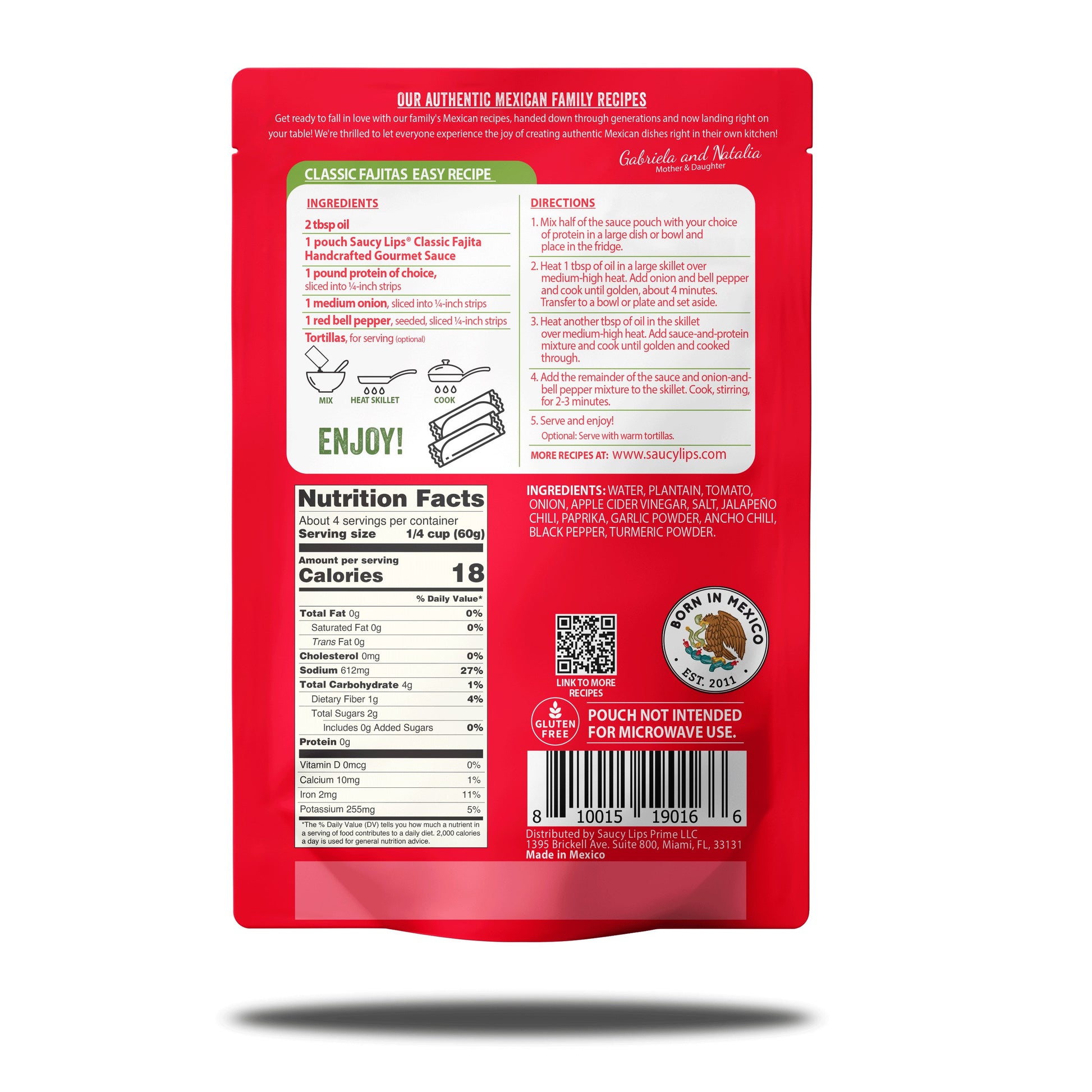 Classic Fajita Sauce - Smoky & Savory | Saucy Lips – Saucy Lips Foods
